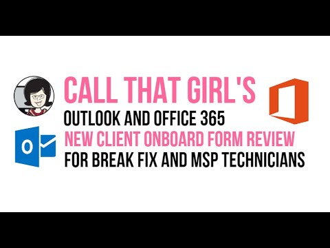 Client Onboarding Forms for Break Fix Computer Technicians and MSP
