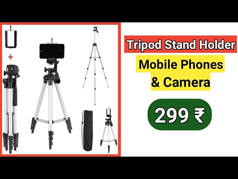 Tygot Adjustable Aluminium Alloy Tripod Stand Holder for Mobile Phones & Camera |stand holder mobile
