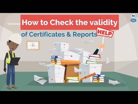 How to check Accredited Certificates and Reports