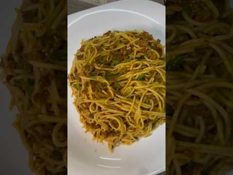 Spaghetti & minced meat recipe….sooo delicious