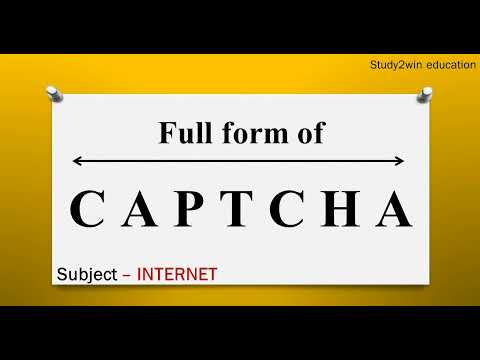 CAPTCHA ka full form | Full form of in English | Subject - INTERNET