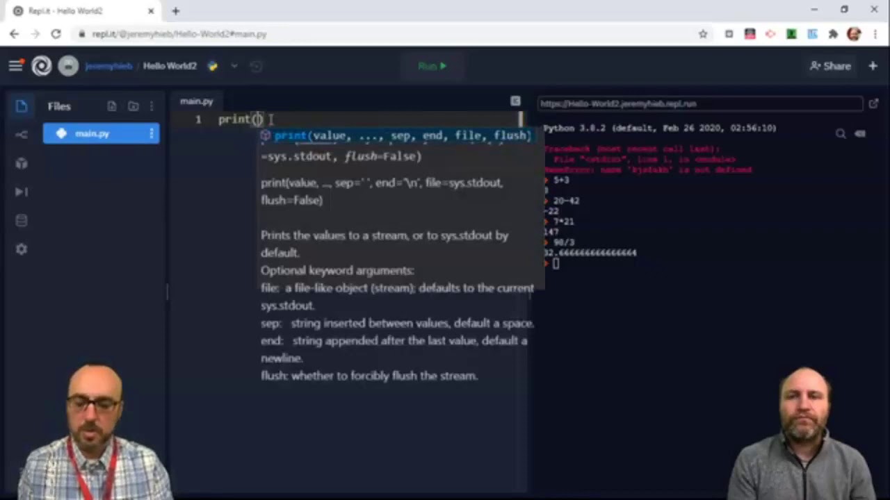 Using basic math calculations in Python