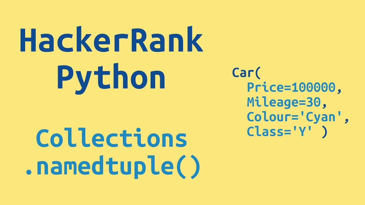 36. HackerRank Python Preparation - Collections.namedtuple() - Challenge Solution