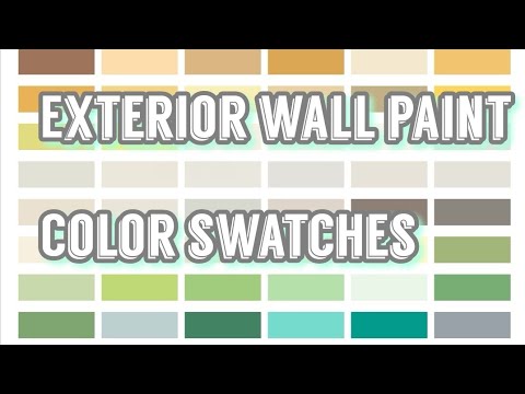 WALL PAINT COLOR SWATCHES / ELASTOMERIC PAINT for exterior walls / BOYSEN PAINT