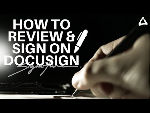 How to Review & Sign on Docusign | Tutorial Video | Aintree Group