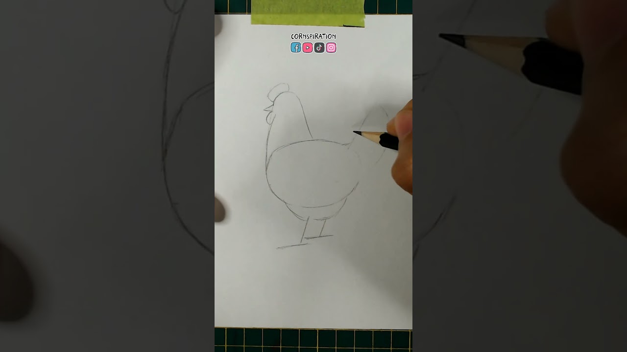 How to draw a chicken 🐔