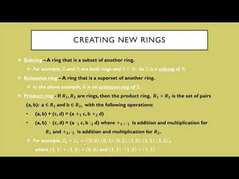 Introduction to Rings