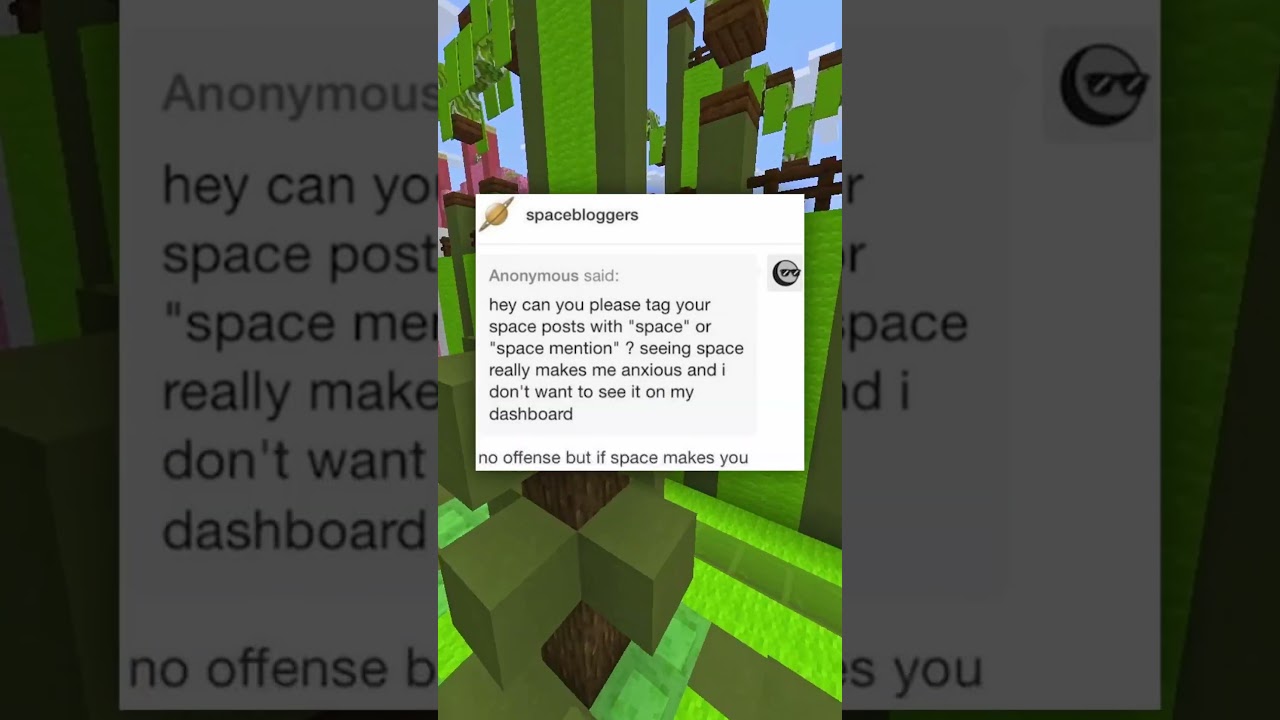 Scared Of Space... Tumblr Post