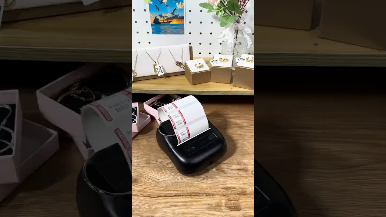 It’s so easy to use “Print Master” to DIY your jewelry price tags#diy #label #tutorial #labelprinter