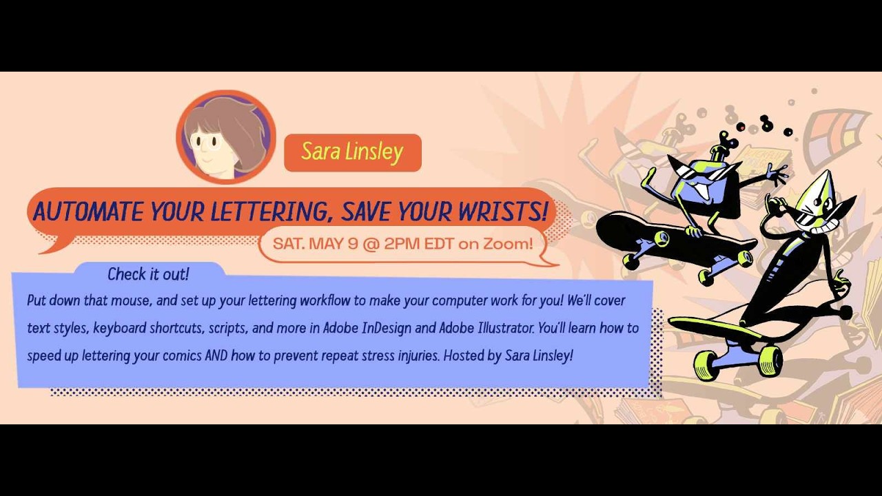 [RESCHEDULED, NEW TIME TBA] Automate Your Lettering, Save Your Wrists!
