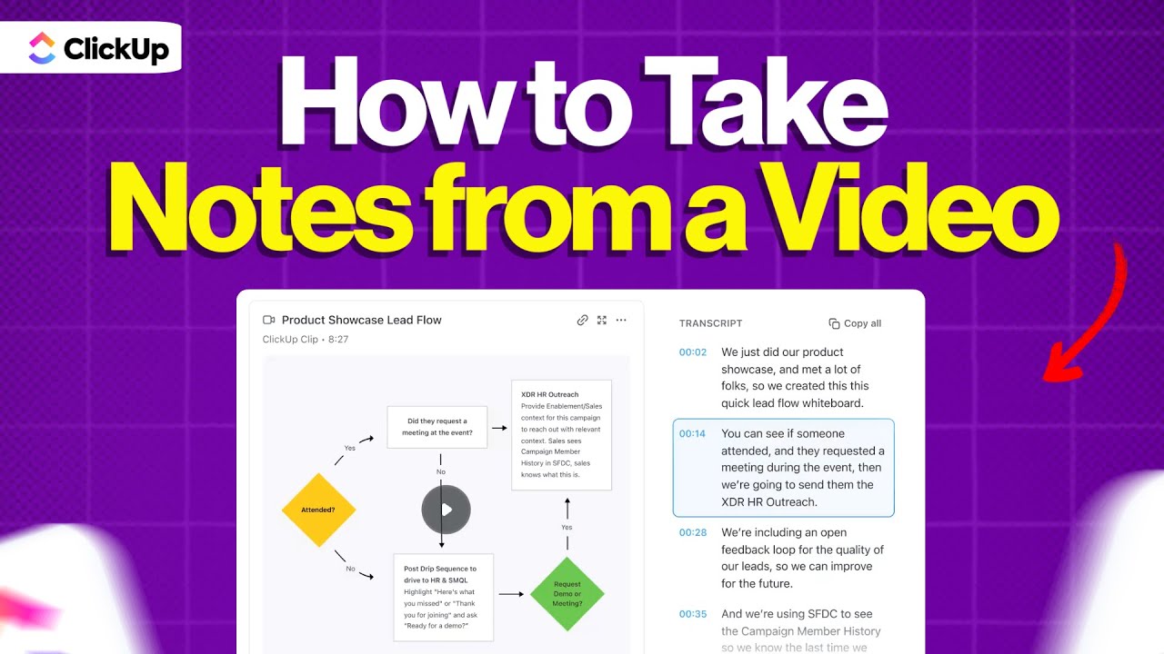 How to Take Notes from a Video Efficiently | ClickUp