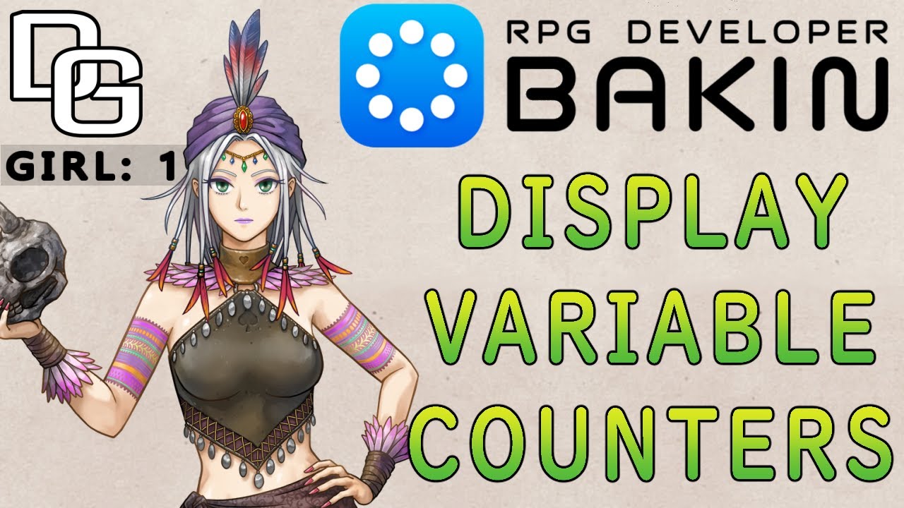 How to Draw Variables on Screen Tutorial RPG Developer Bakin Display Variable Counters