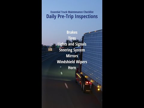 Daily Pre-Trip Inspection Checklist