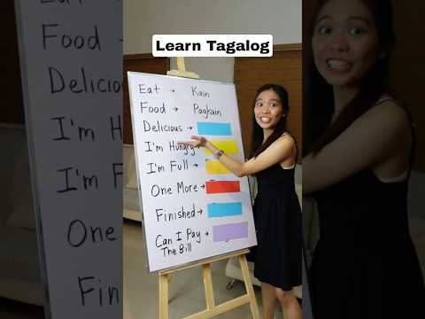 ENGLISH TO TAGALOG - Restaurant Words #learntagalog #tagalog #philippines
