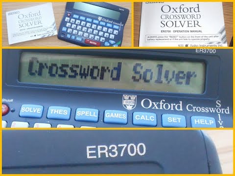 Seiko Oxford Dictionary Crossword Solver ER3700