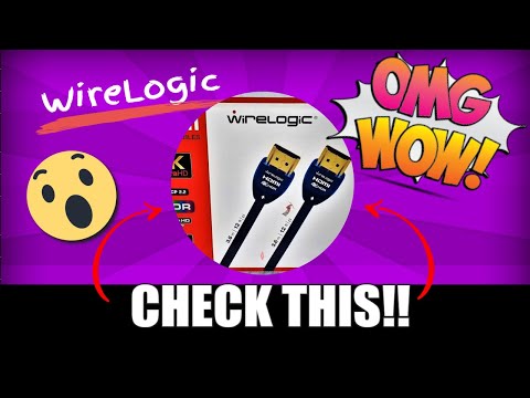 WireLogic 12 Feet High Speed with Ethernet Sapphire HDMI Cable 4K UltraHD High Dynamic Range (HDR)