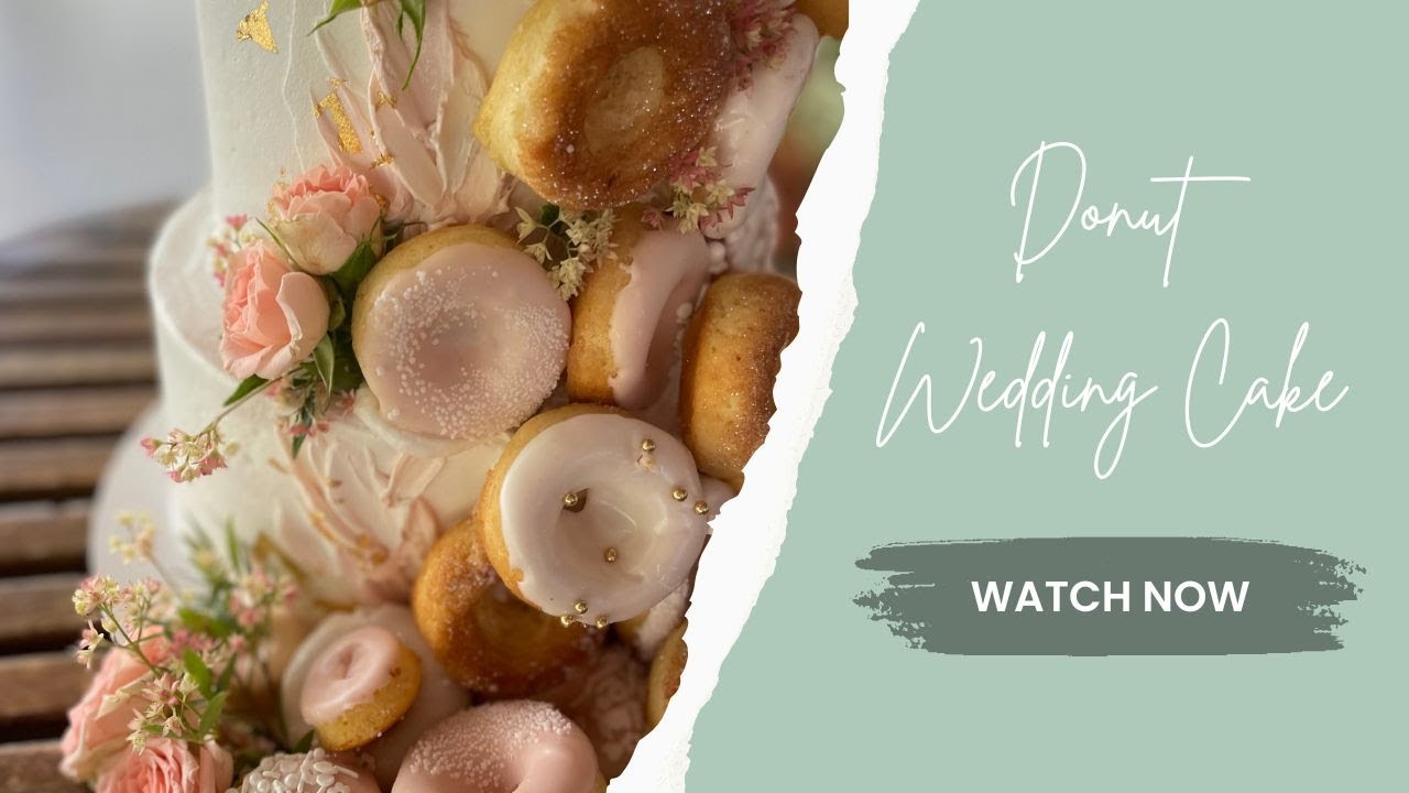 Wedding Cake With Cascading Donuts | Quick how to Tutorial