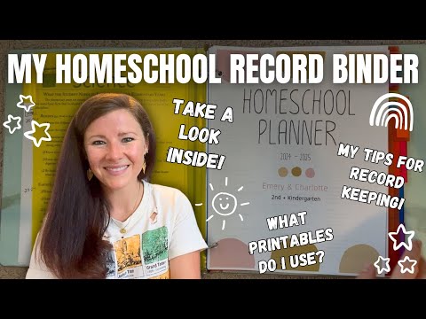 MY HOMESCHOOL BINDER for 2024-2025 || Record Keeping Binder