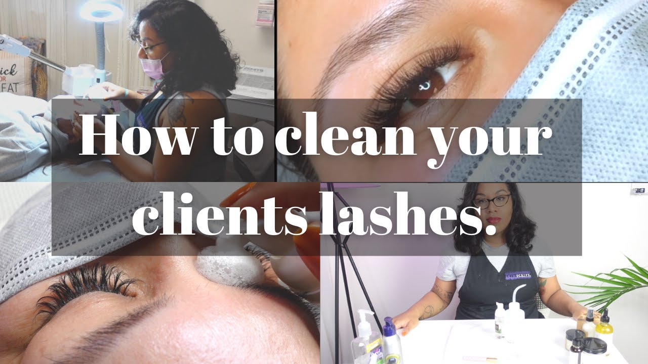 How to clean your Clients Lashes | Lash Bath Tutorial | New YouTuber