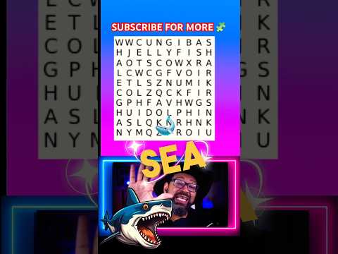 π§©π¬ Oceanic Word Search Adventure: Sea Animals Edition!