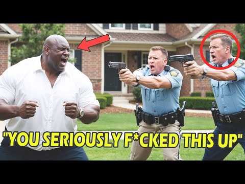 Fat Black Man Ambushed by Officers, Unaware They've Just Stepped Into His Carefully Laid Trap