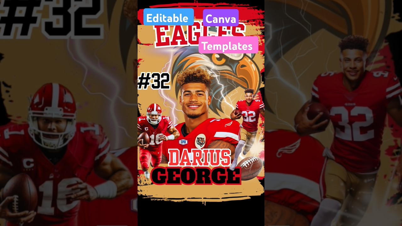 Editable Canva Templates for Football Shirts #canva #Editable