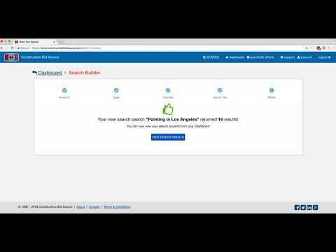 Find construction projects to bid on with Search Builder