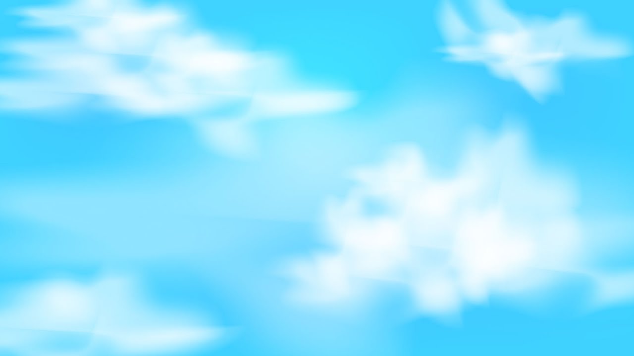 Create a sky with white cloud in adobe illustrator using gradient mesh tool