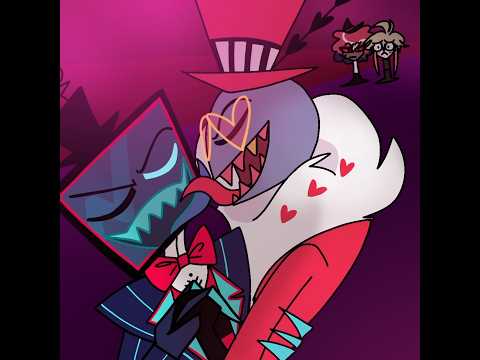 Vox x oc first kiss #hazbinhotel #hazbinhoteloc #vox