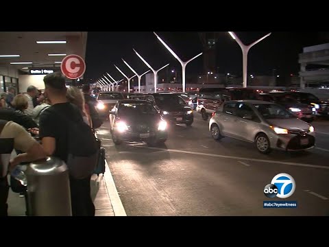 LAX to end curbside pick-ups by rideshare companies, taxis | ABC7