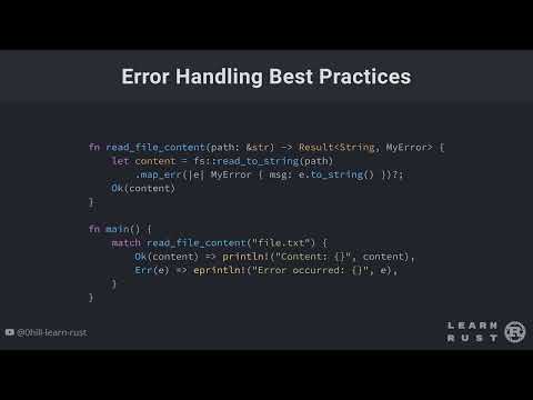 Error Propagation with Custom Error Types in Rust