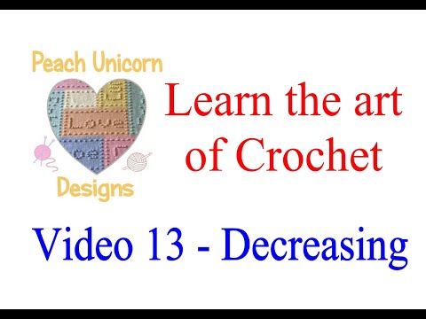 Decrease (Dec) in continuous Rounds - Learn to Crochet - US Terminology - Video 13