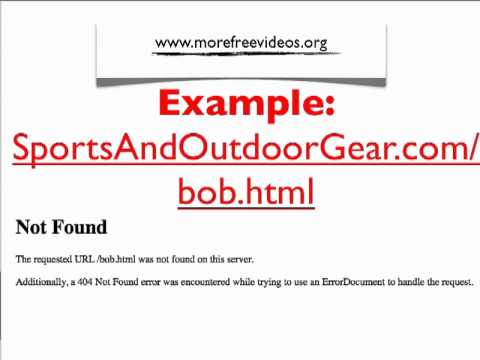 What is a 404 error code or page?