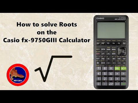 How to solve Roots on the Casio fx-9750GIII Calculator