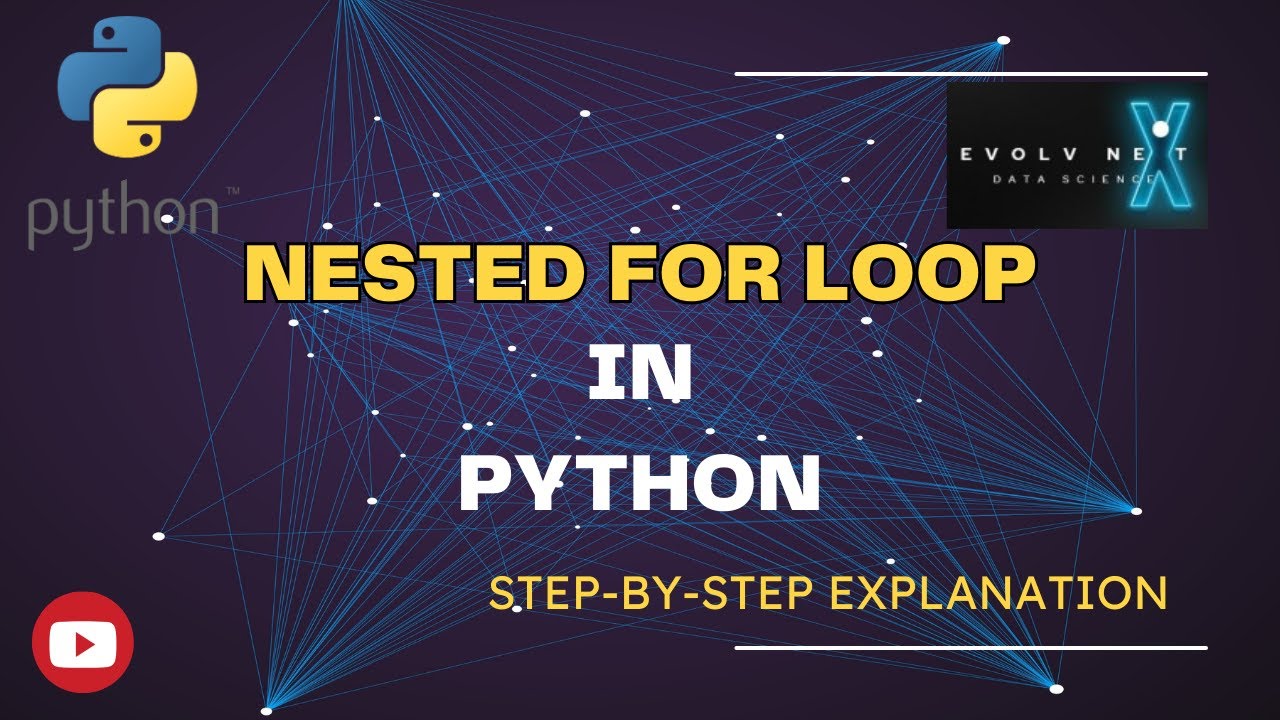 Python Basics 09  - Nested For Loops Explained | STEP-BY-STEP Tutorial #pythonforbeginners