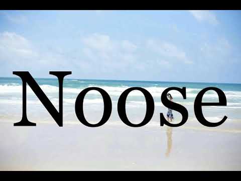 How To Pronounce Noose🌈🌈🌈🌈🌈🌈Pronunciation Of Noose