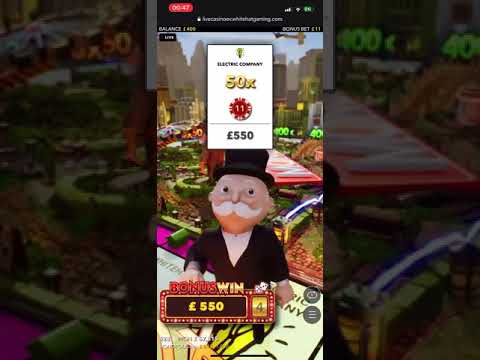 World record win on monopoly live wheel!!!! (2000x hit)