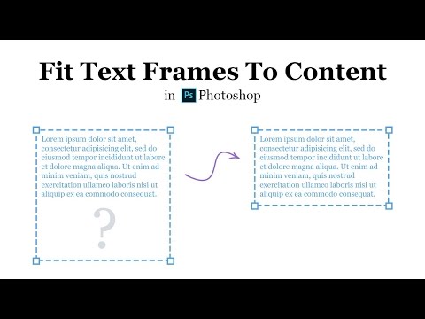 Photoshop Script: Fit Text Frames To Content