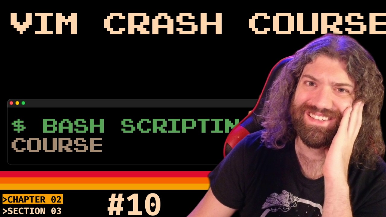 Bash Scripting Course - `vim` Crash Course (how to exit vim?!) (pt10)