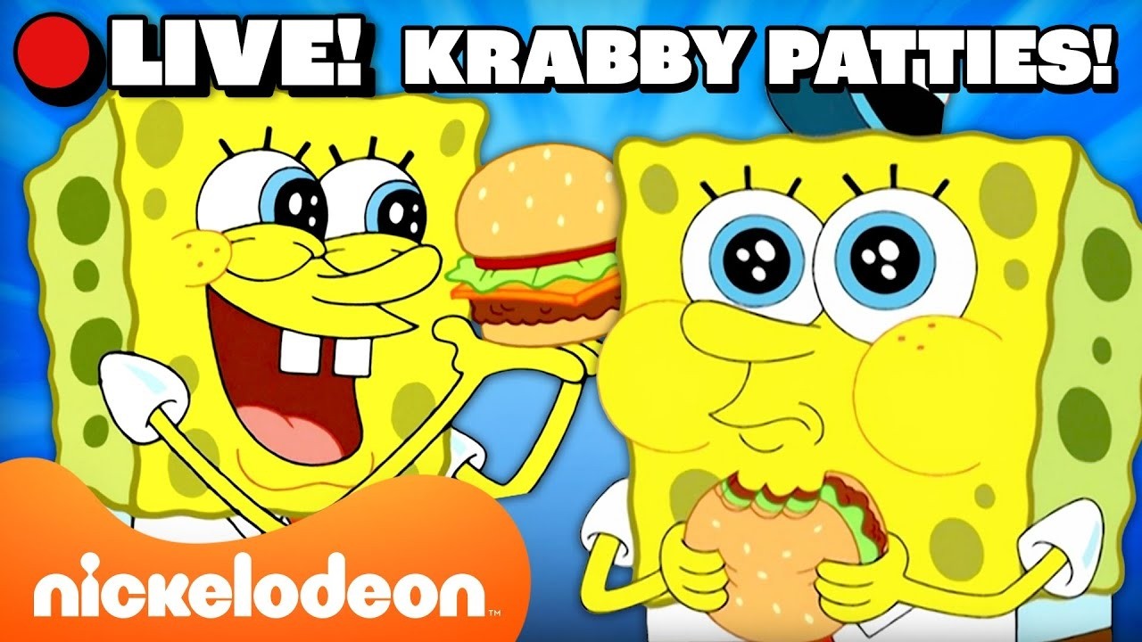 🔴 LIVE: Krabby Patty 24/7 Marathon! 🍔 SpongeBob, Patrick Star Show & Kamp Koral! | Nicktoons
