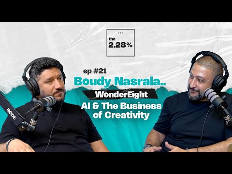 Ep#21 With Boudy Nasrala... WonderEight, AI & The Business of Creativity | The 2.28% w Firas Mghames