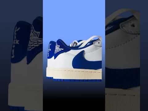 Travis Scott x Fragment Air Jordan 1 Low Sail / Military Blue - September 3, 2025