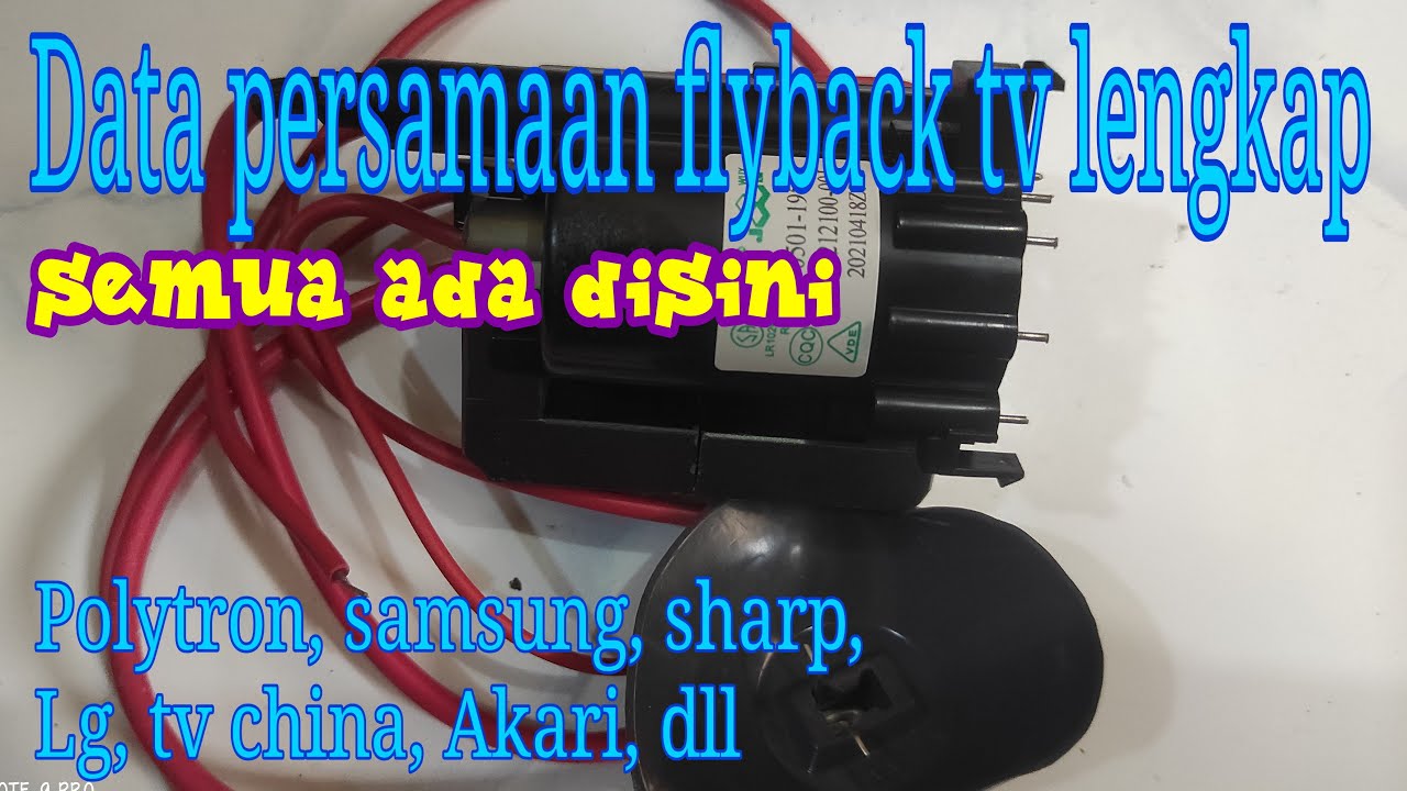 data persamaan flyback tv