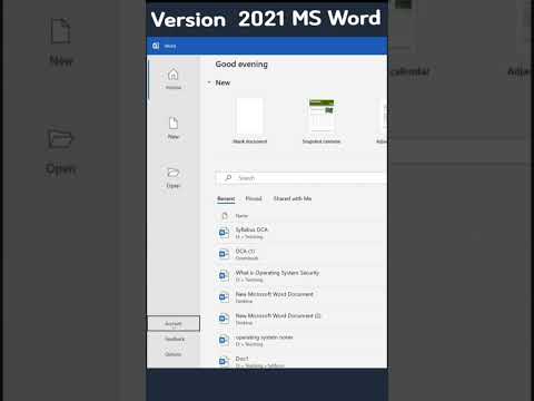 How To Check MS Office Version | MS Word, MS Excel, PowerPoint By Punam