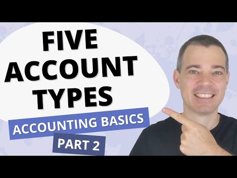 What are The Five Account Types? ACCOUNTING BASICS - Part 2