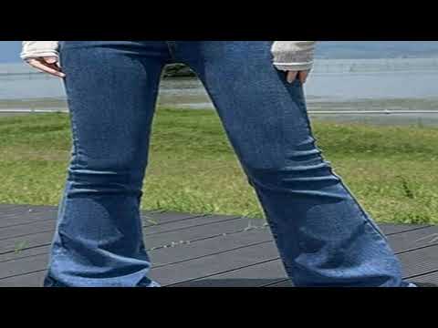 Ins Woman High Waist Trashy Y2k 2000s Pants Female Washed Flare Trousers Lady Fashion Black Retro Bl