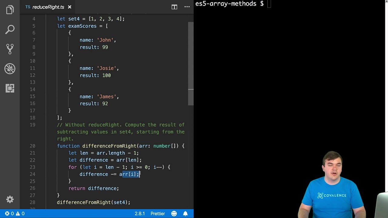 Using the JavaScript reduceRight Array Method