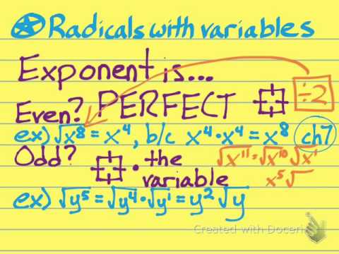 10-2 Simplifying Radicals