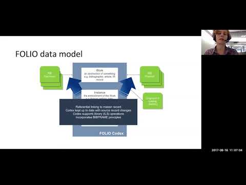 FOLIOForums - 2017-08-16 - FOLIO Codex: The Core Metadata at the Heart of the FOLIO Platform