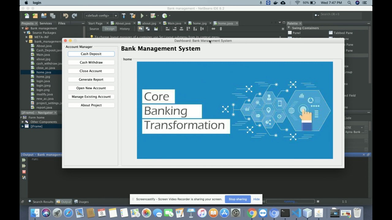Java And MySQL Project on Bank Management System